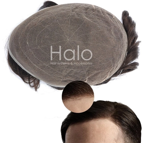 Full French Lace Hair System Hair Piece | Halo Hair